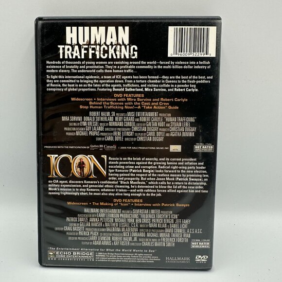 Hallmark Entertainment | Media | Human Trafficking Icon Double Feature Dvd 205 Patrick Swayze ...